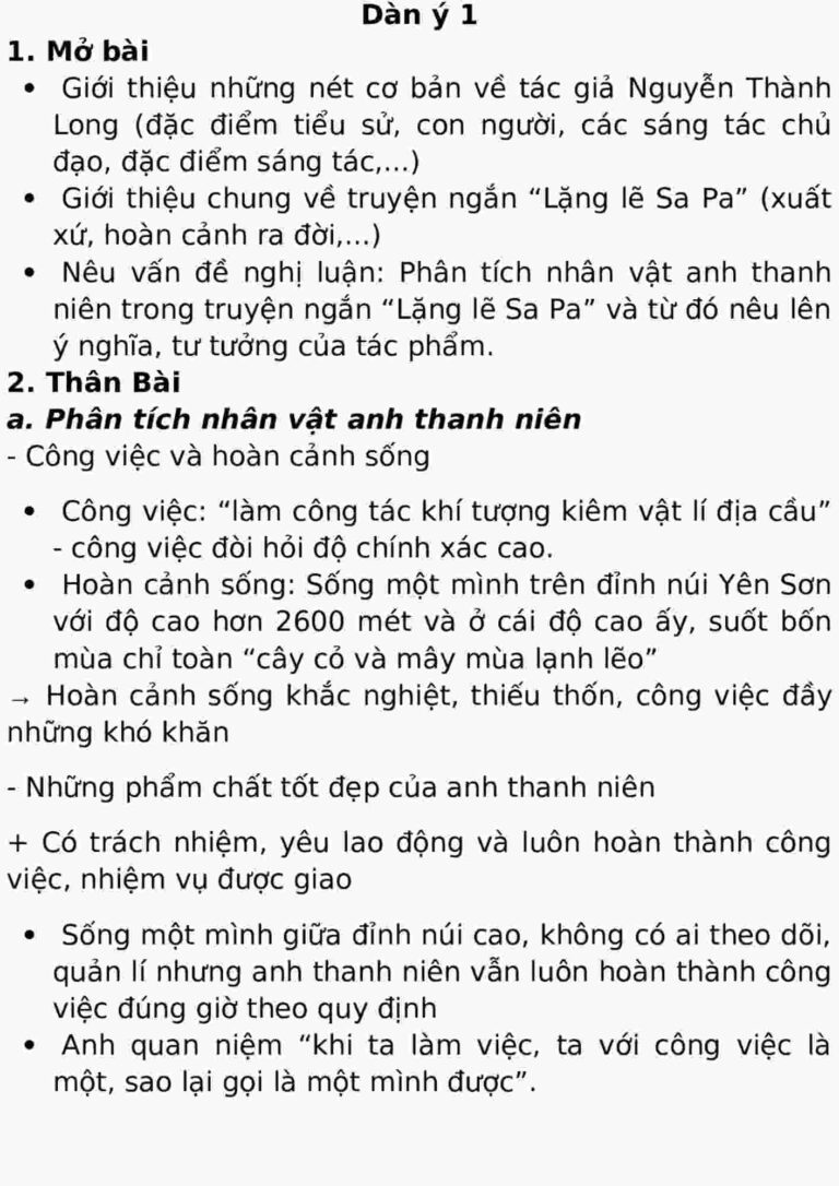 Top 25+ văn mẫu phân tích nhân vật anh thanh niên ngắn gọn nhất